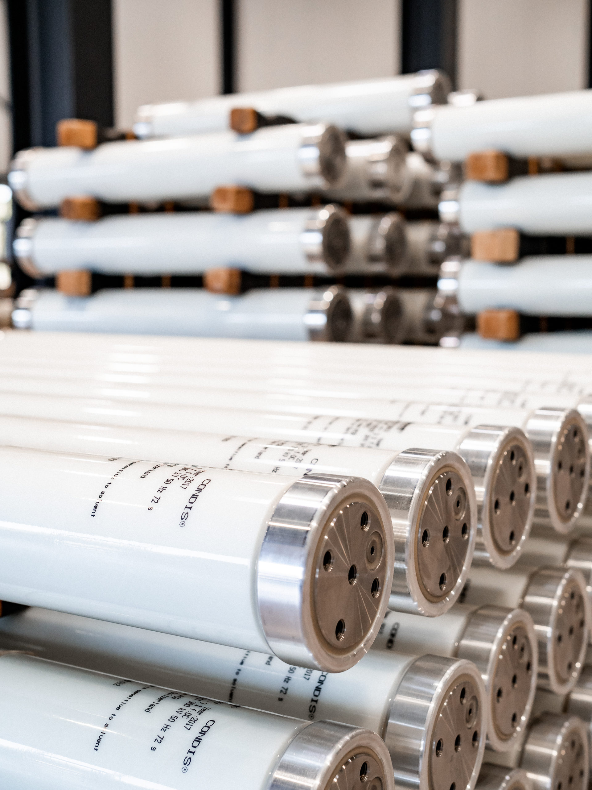 CONDIS GIS capacitors in factory
